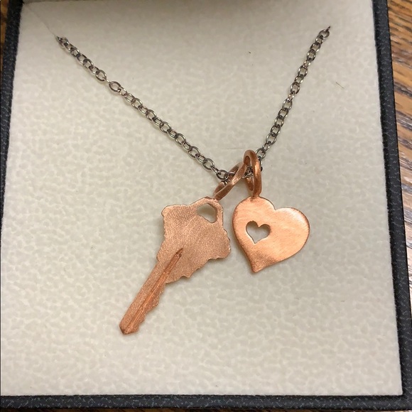 slate & tell | Jewelry | Slate And Tell Love Heart House Key | Poshmark